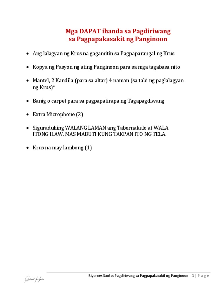 Liturgy 101 2023 Biyernes Santo | PDF