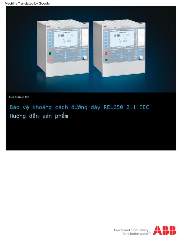 Bảo vệ khoảng cách đường dây REL650 2.1 IEC: Hướng dẫn sản phẩm | PDF