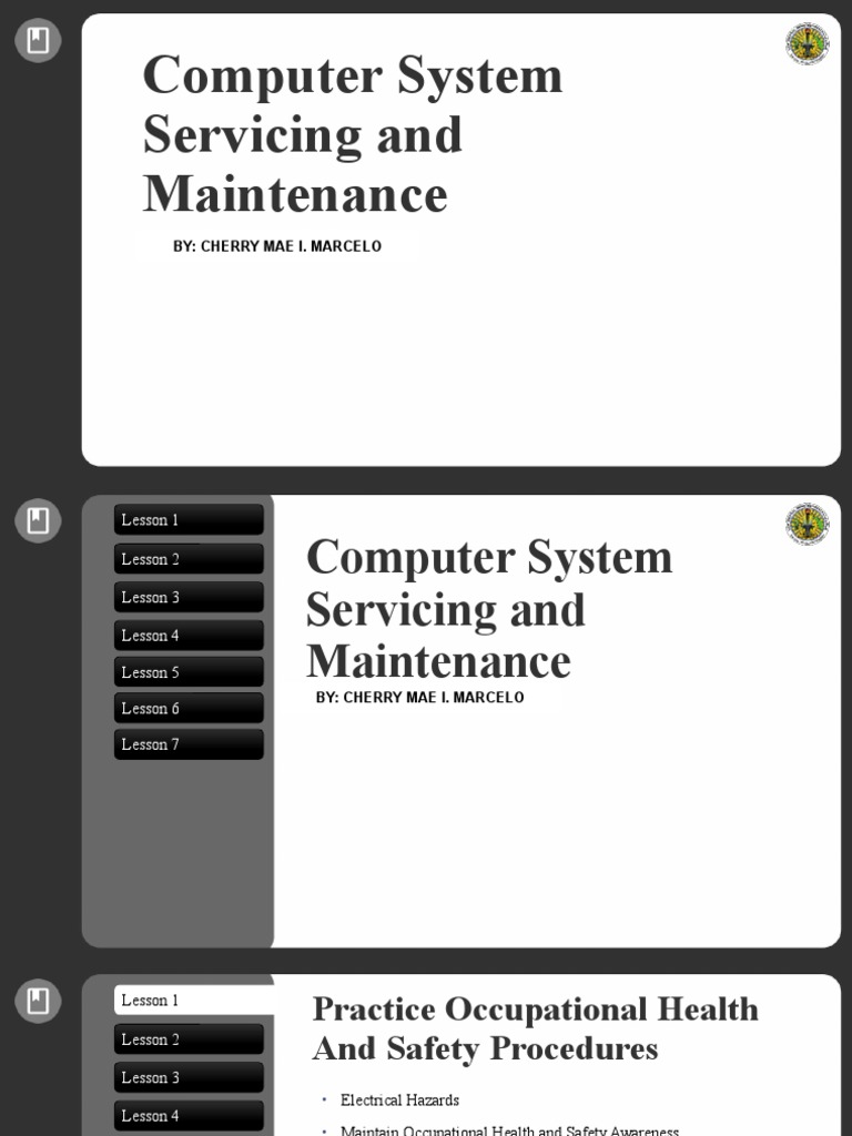 Computer System Servicing and Maintenance: By: Cherry Mae I. Marcelo | PDF | Computer Data ...
