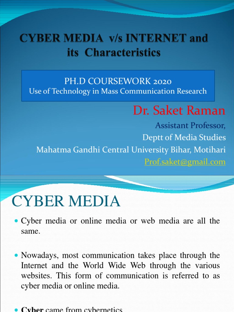 Cyber Media | PDF | Cyberspace | World Wide Web