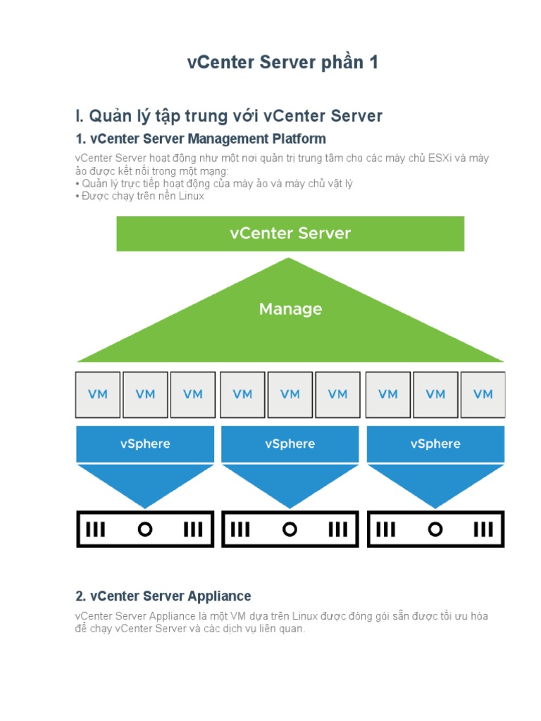 vCenter Server phần 1 | PDF