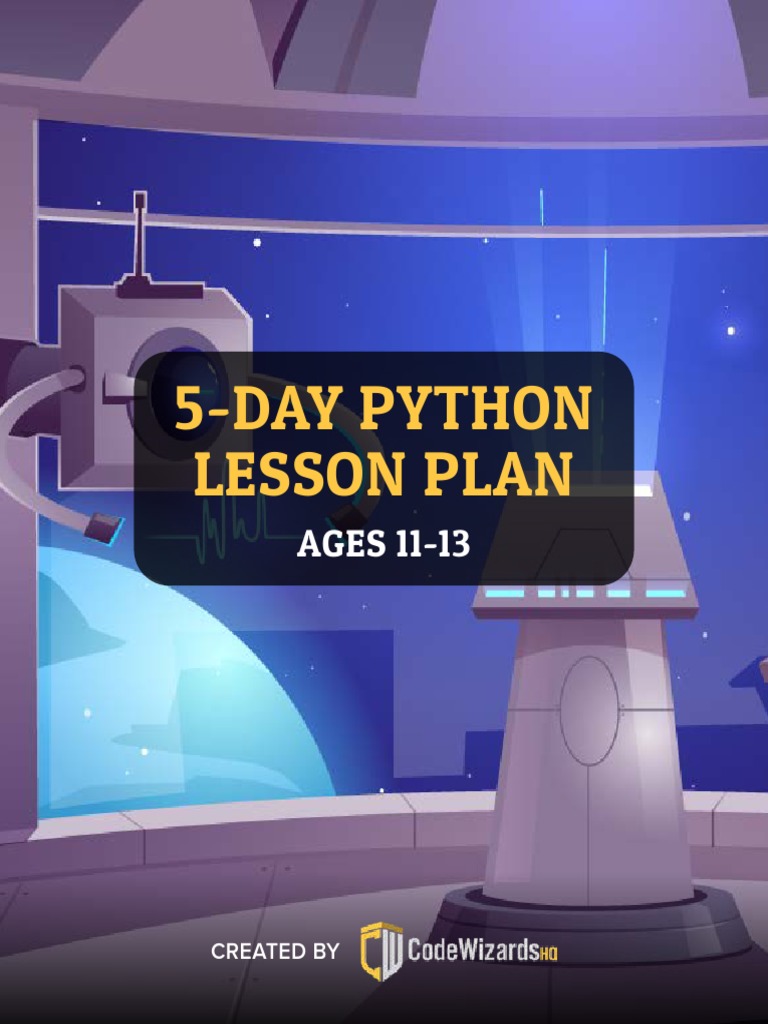 5-Day Python Lesson Plan | PDF | Parameter (Computer Programming) | Variable (Computer Science)