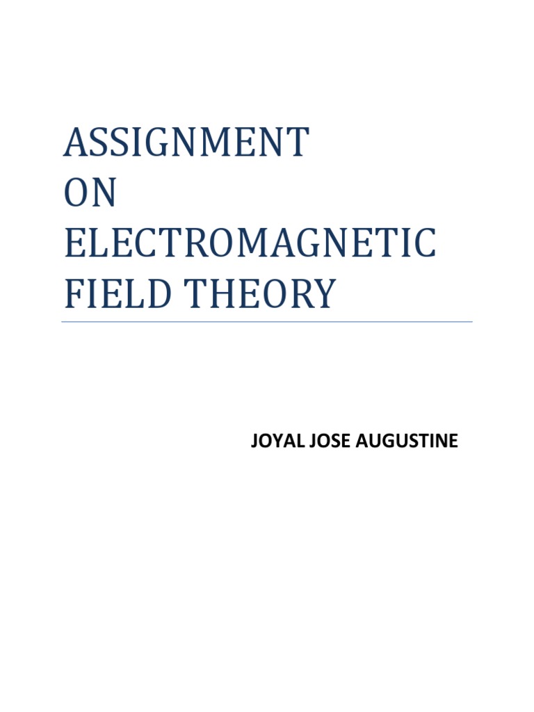 Electromagnetic Field Theory | PDF | Electromagnetic Induction | Magnetic Field