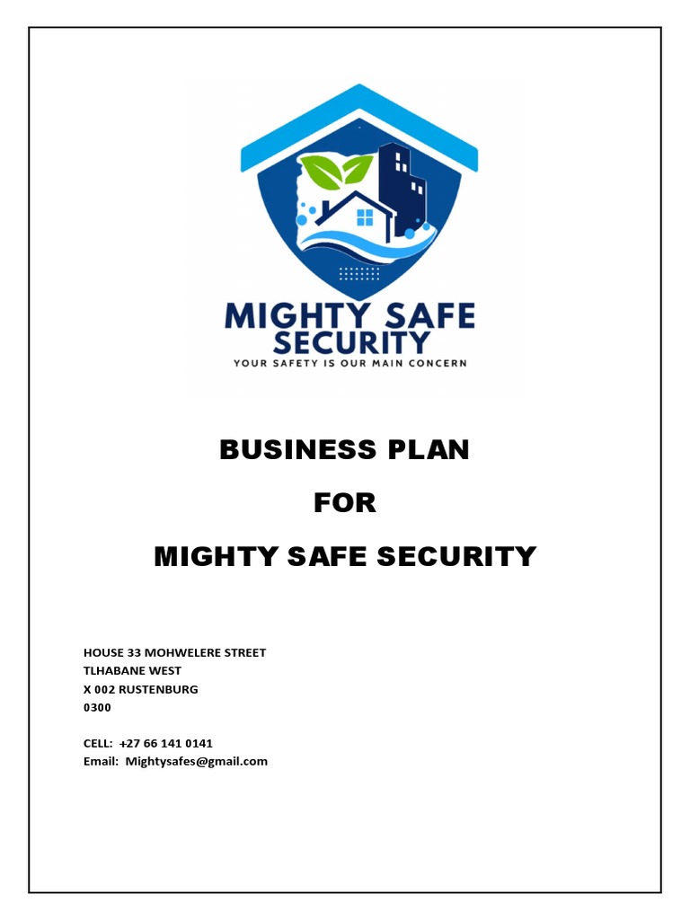 Mighty Safe Security Business Plan | Download Free PDF | Securities ...