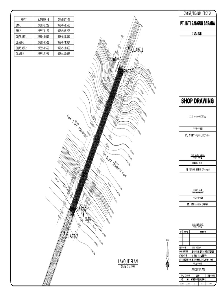 Layout Plan Jembatan Layout1 | PDF