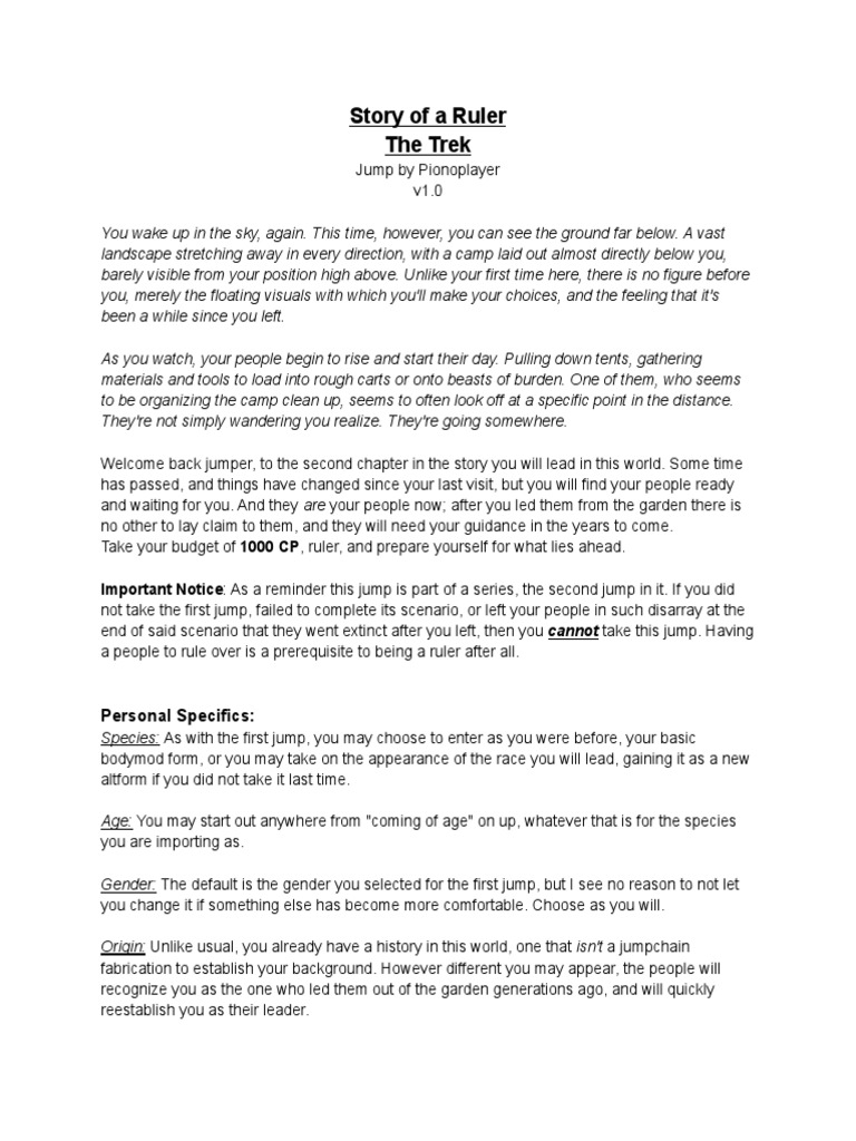 Ruler's Journey: Chapter Two Guide | PDF | Mining | Diet (Nutrition)