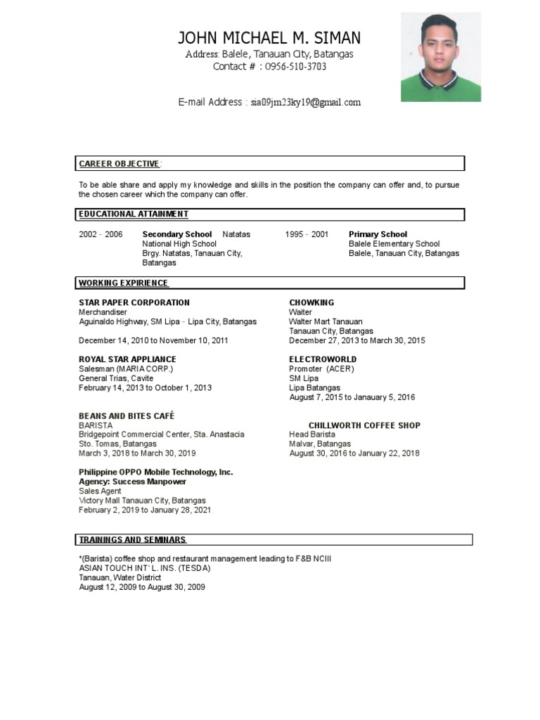 JM Resume 2022 | PDF | Sales | Communication