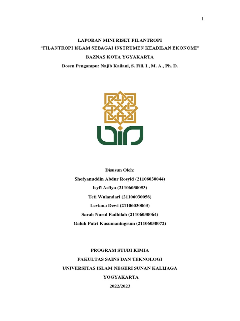 Laporan Mini Riset Islam Dan Soshum Kelompok 3 | PDF