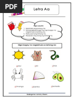 Letrang BB Kindergarten Worksheets | PDF
