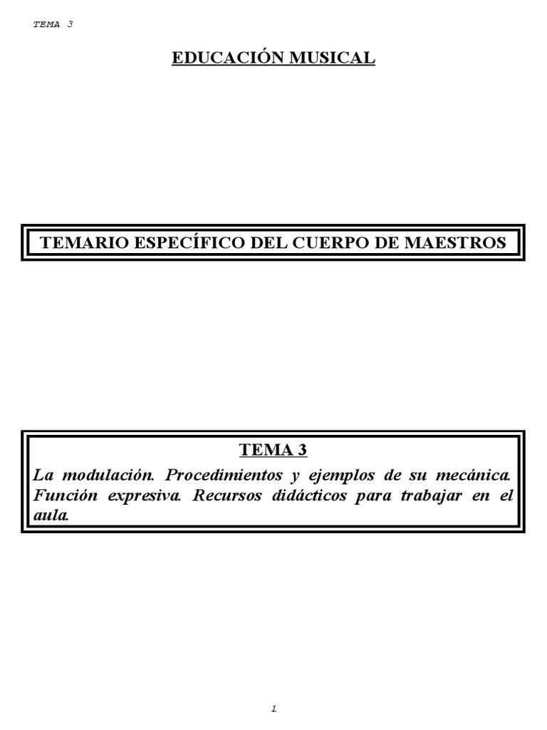 Modulación Musical: Procedimientos y Ejemplos | PDF | Acorde (Música ...