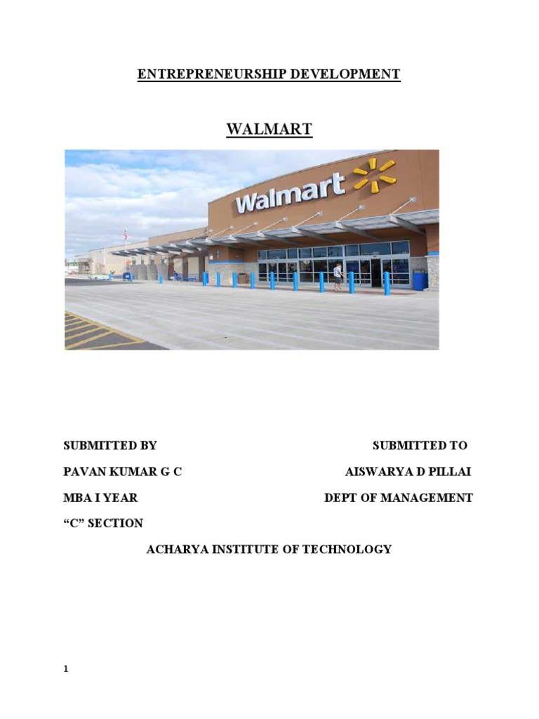 Walmart Project | PDF | Walmart | Retail