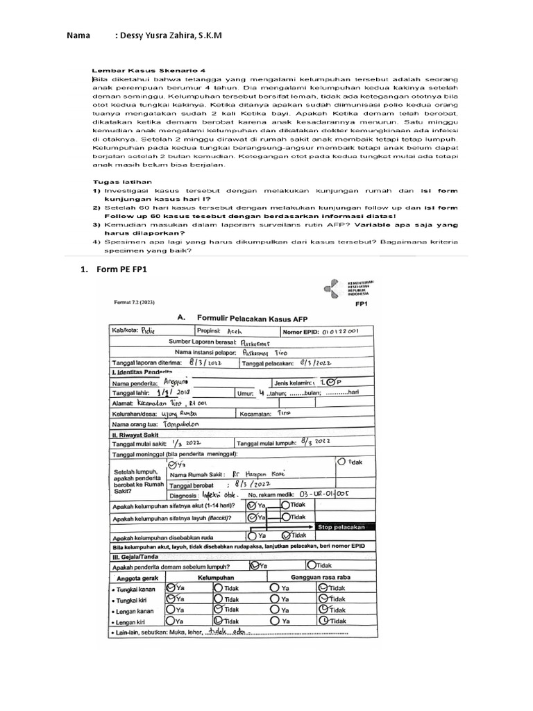Penugasan Kedua MPI 4 - Surveilans AFP - Dessy Yusra S.K.M - 08 - Klp1 ...