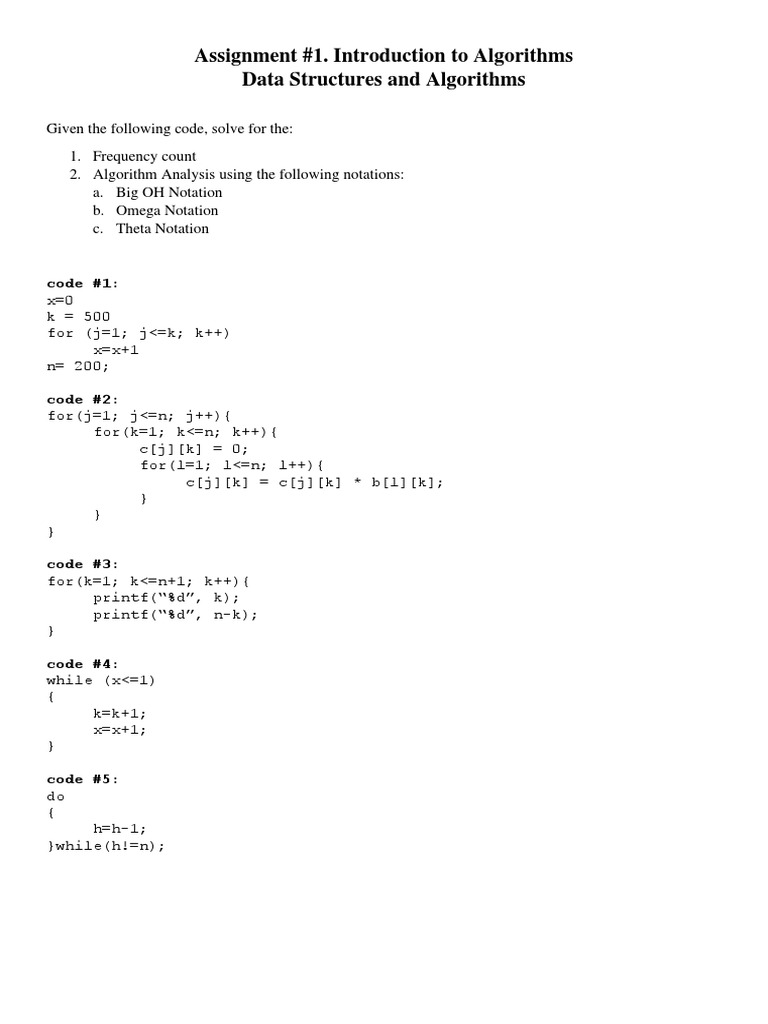 Analyzing Time Complexity: Frequency Counts and Big O, Omega, and Theta ...