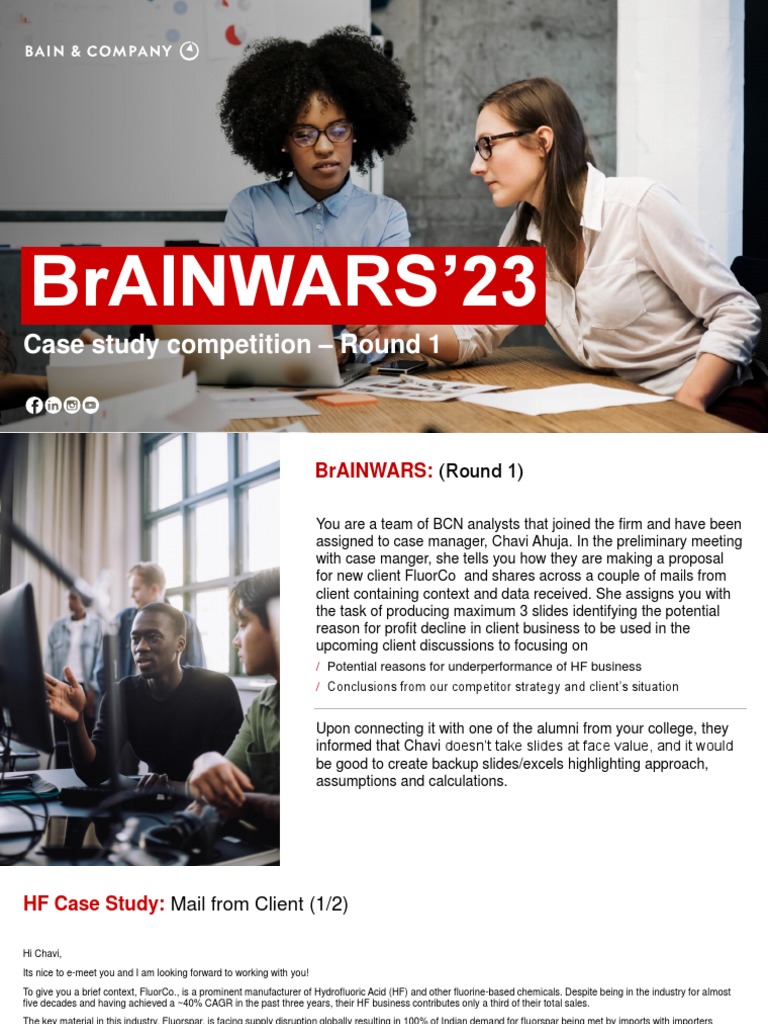 Brainwars 2023: FluorCo Case Study | PDF | Economies | Business Process