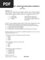 Biologie Clasa-Ix Test Initial | PDF