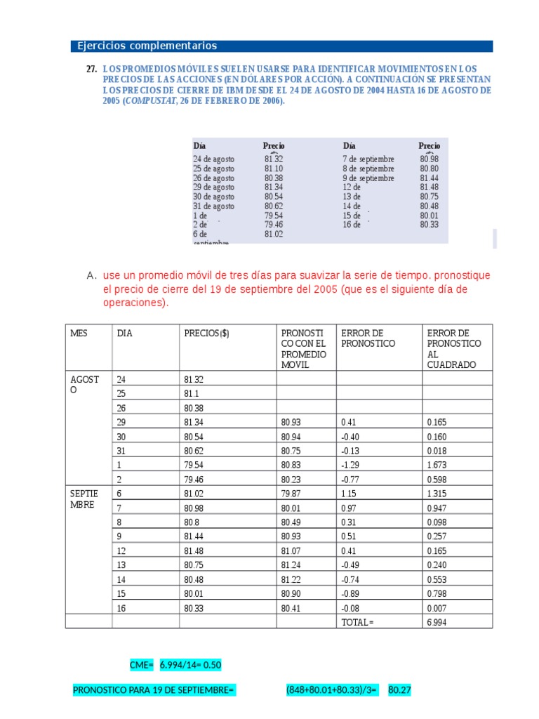 Ejercicios Complementarios 27 43 | PDF