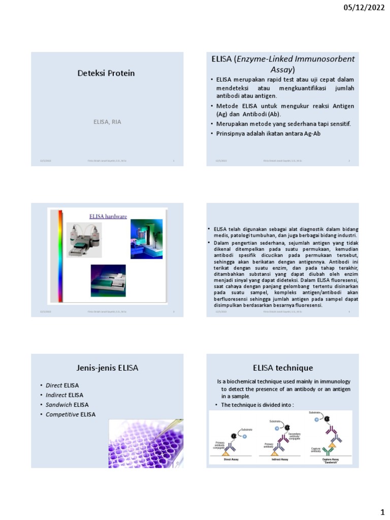 Jenis-Jenis Metode ELISA | PDF