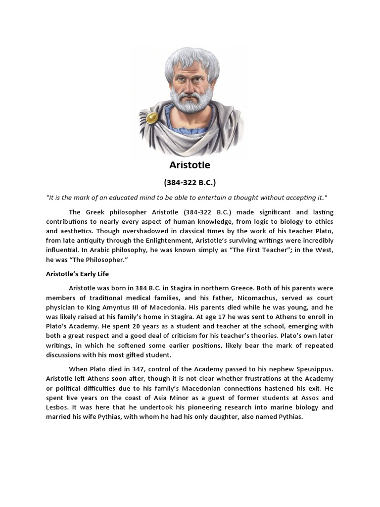 Aristotle | PDF | Aristotle | Plato