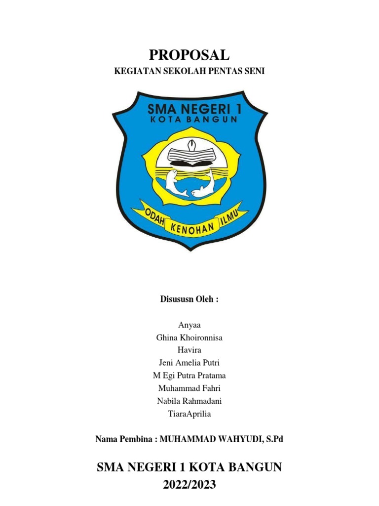 Proposal: Sma Negeri 1 Kota Bangun 2022/2023 | PDF