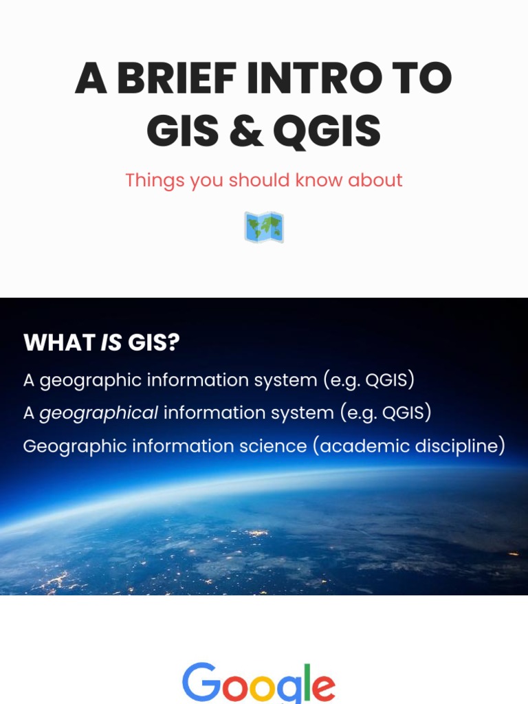 A Brief Intro To Gis And Qgis Pdf 