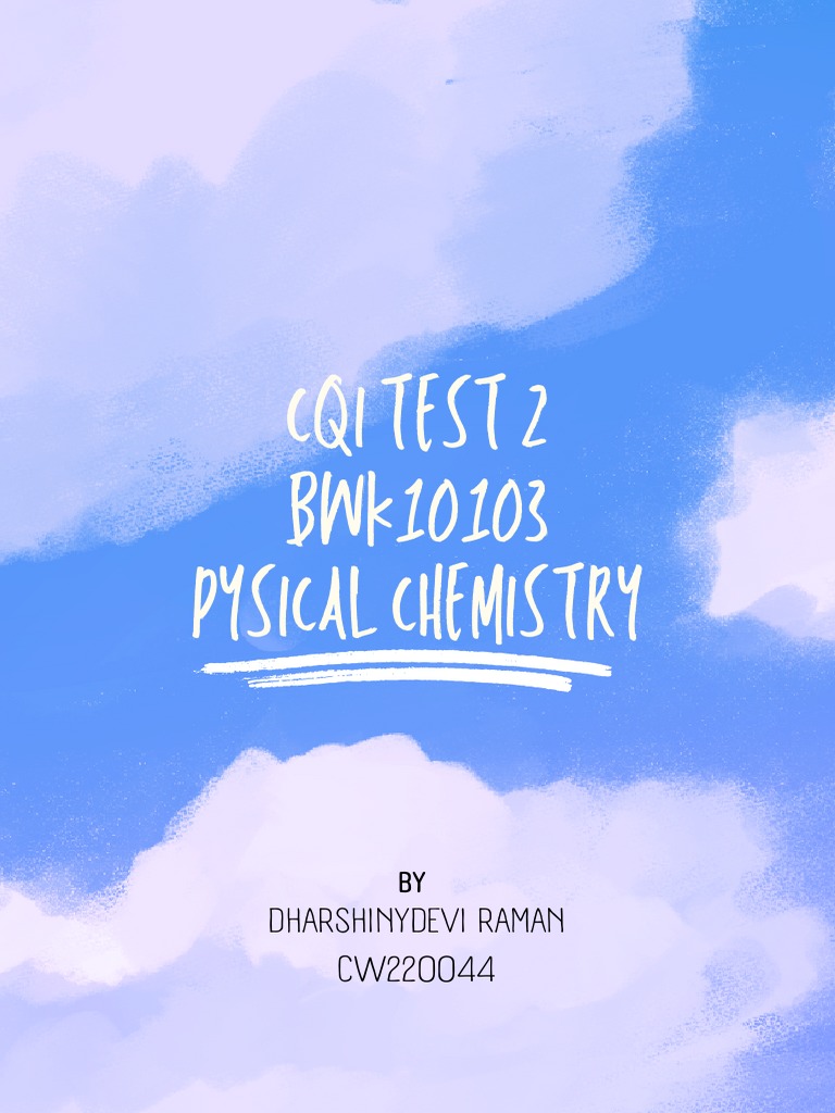 Physical Chemistry Practice Questions | PDF | Gases | Redox