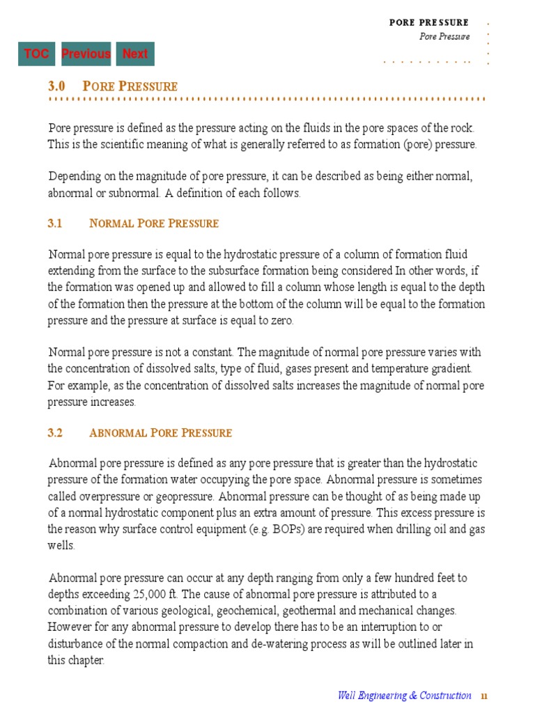 Understanding Pore Pressure in Geology | PDF | Porosity | Osmosis