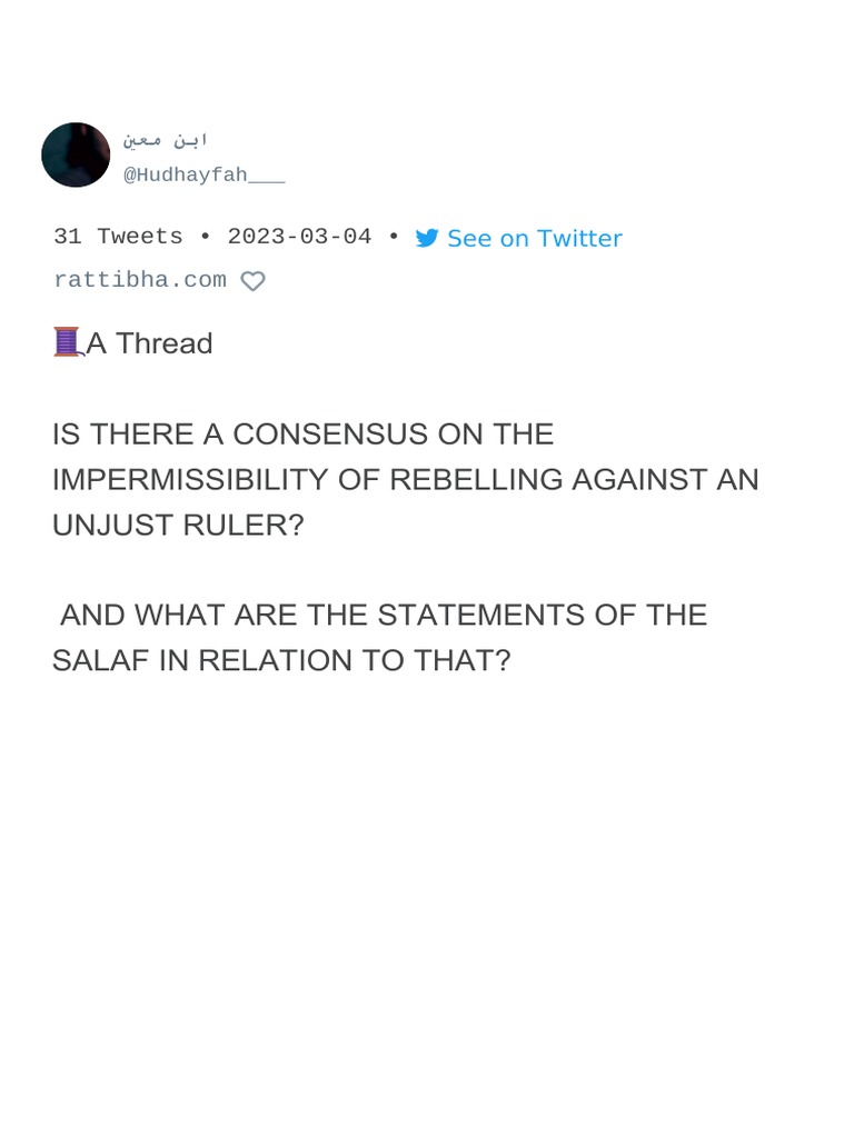 ?a - Thread - Is - There - A - Thread - by - Hudhayfah - Mar 4, 23 ...