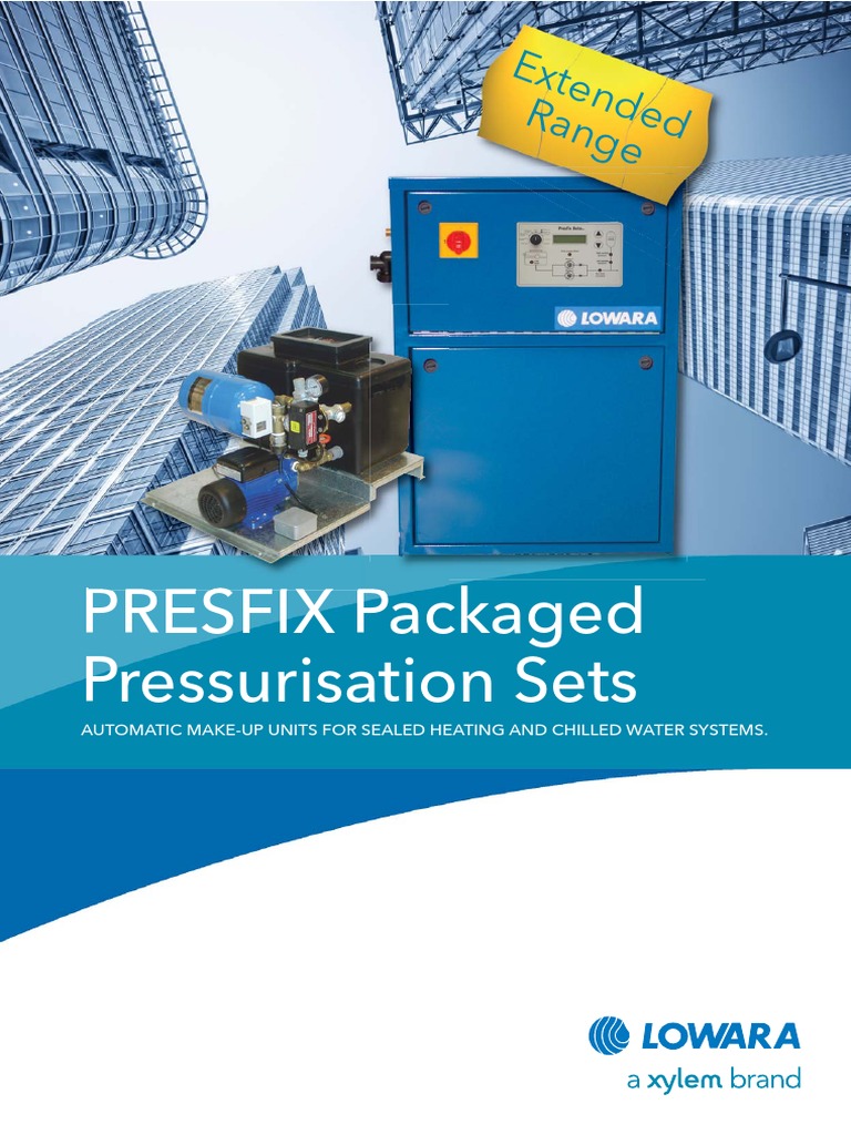 PRESFIX Packaged Pressurisation Sets: Extended Range | PDF | Pump | Switch