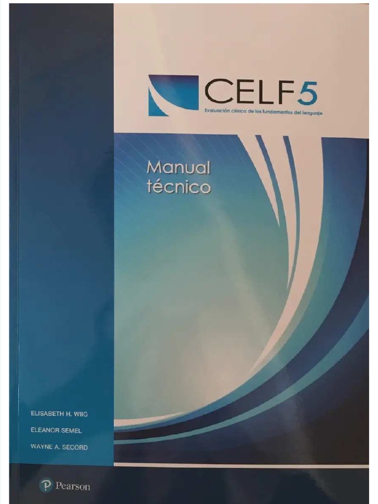 Manual Tecnico Celf 5 Espaol | PDF