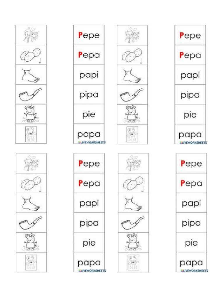 Actividades Con La P | PDF