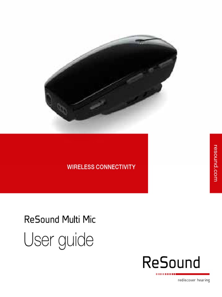 Multi Mic Userguide X | Download Free PDF | Hearing Aid | Rechargeable Battery