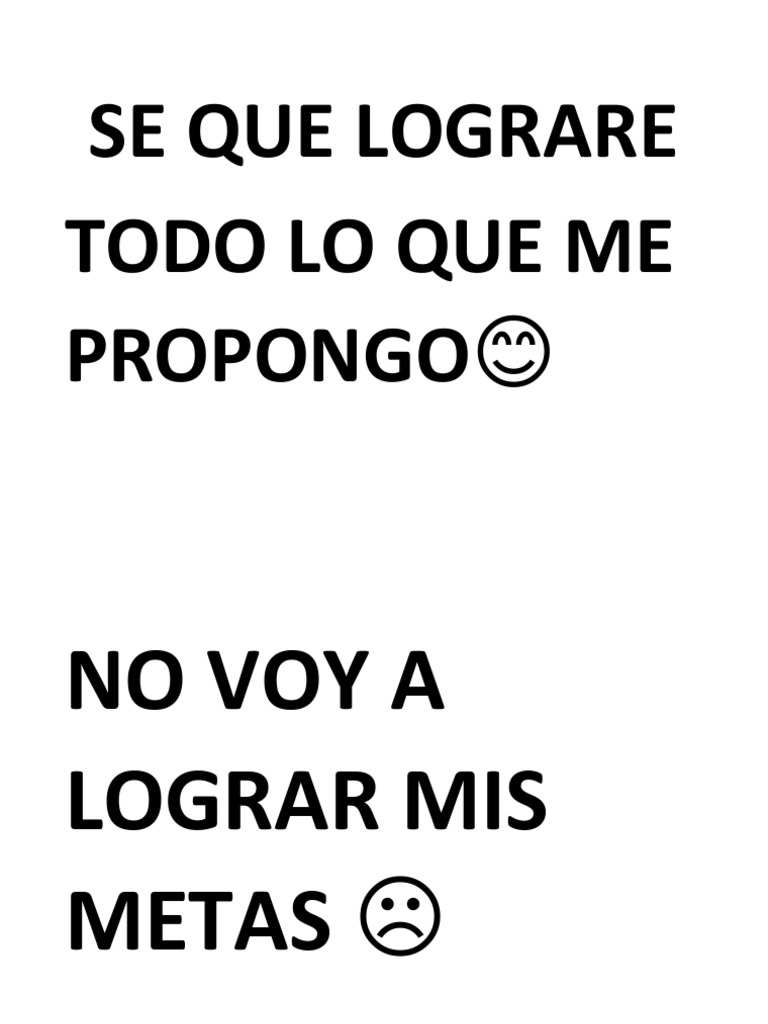 Se Que Lograre Todo Lo Que Me Propongo | PDF