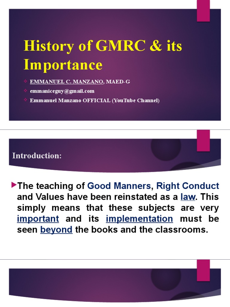 History of GMRC Its Importance | PDF | Career & Growth