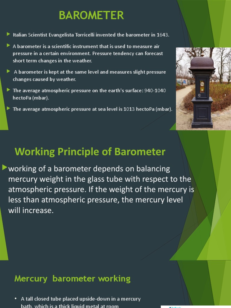 Barometer | PDF | Pressure | Transparent Materials