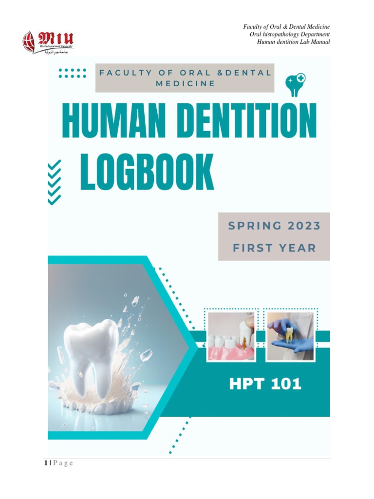 Logbook Spring 2023 | PDF | Dental Anatomy | Animal Anatomy