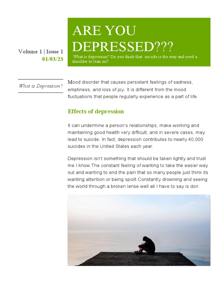 Depression | PDF | Major Depressive Disorder | Epidemiology