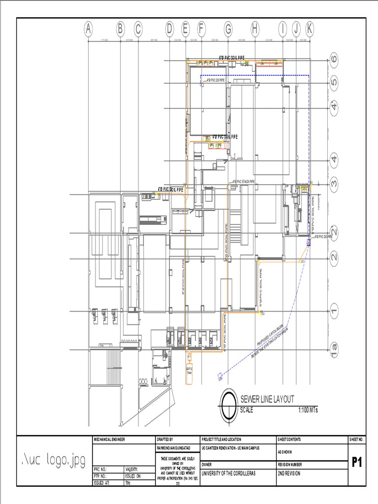 Sewer Line Layout | PDF