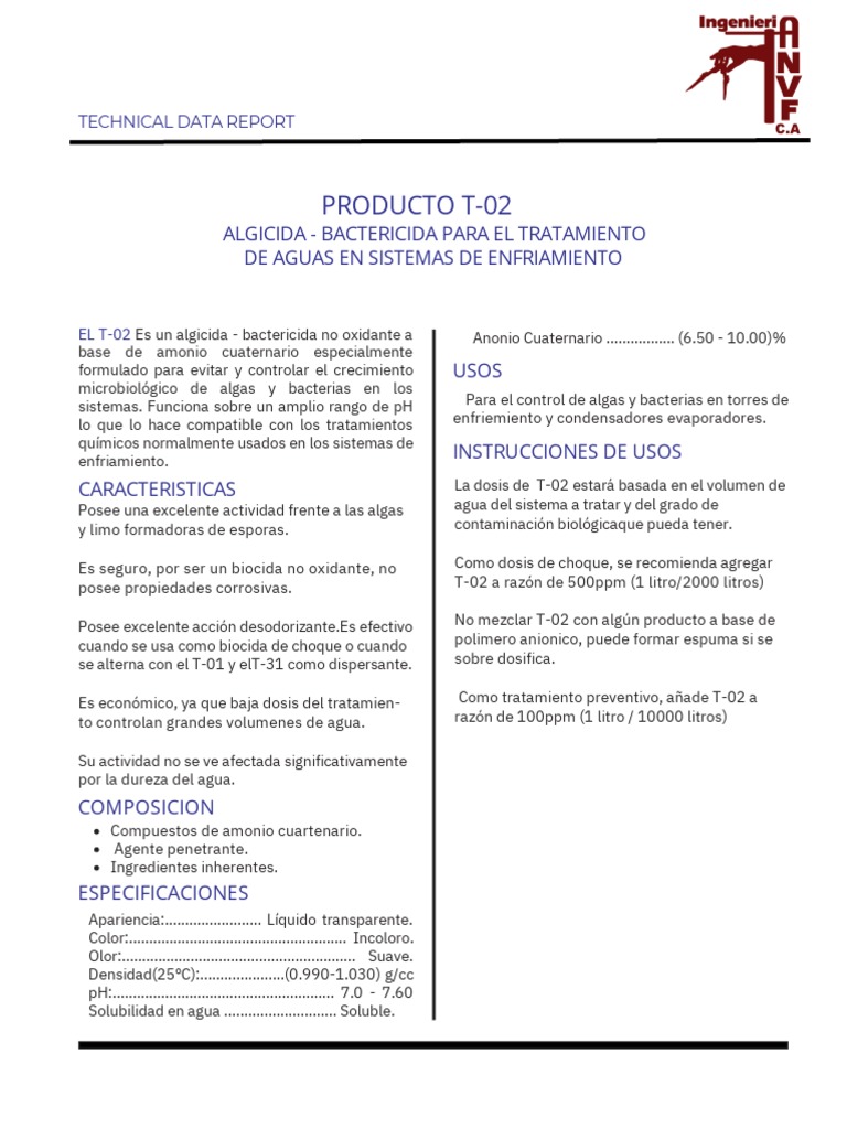 Producto T02 PDF | PDF | Agua | Ciencias fisicas