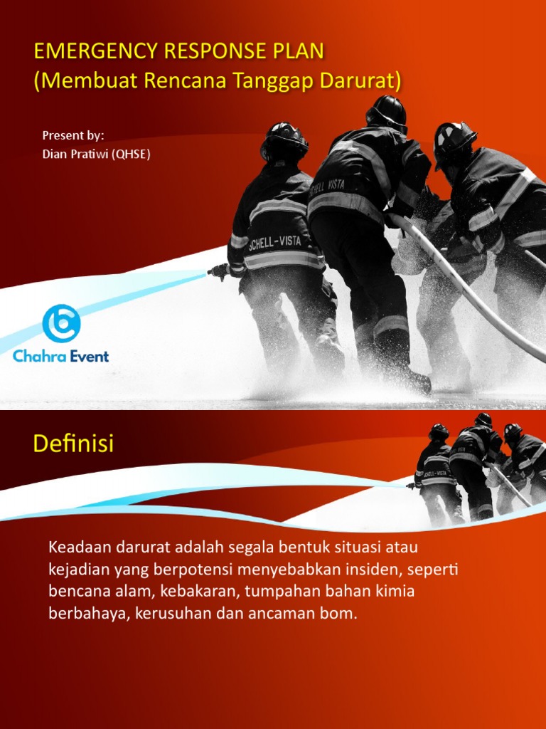 Emergency Response Plan (Membuat Rencana Tanggap Darurat) : Present By ...