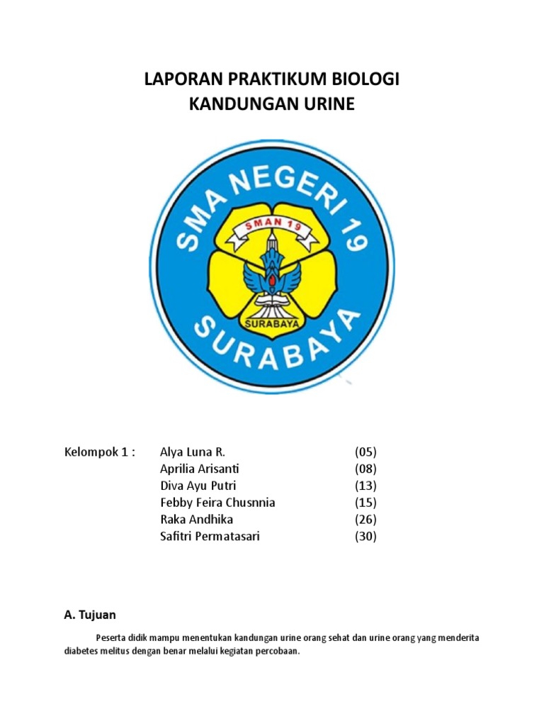 Laporan Praktik Biologi Uji Urine | PDF