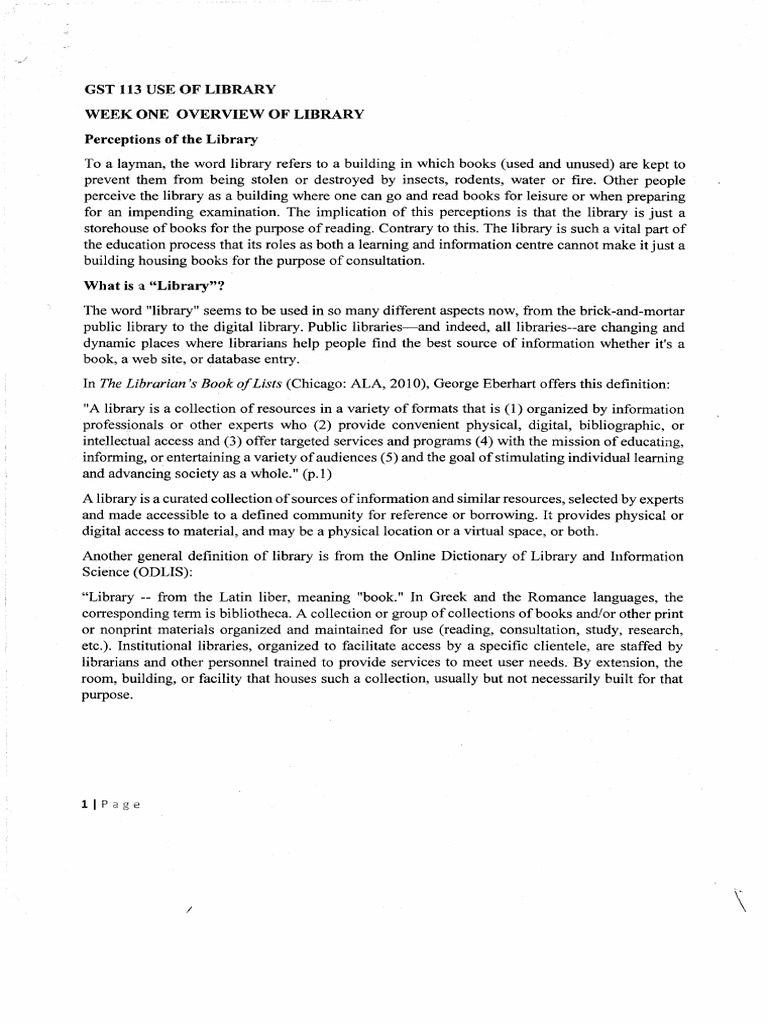 GST 113 Original | PDF