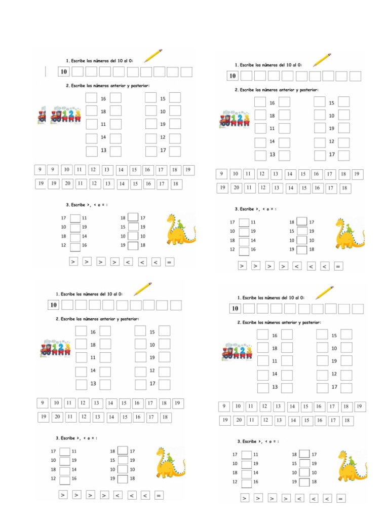 Actividades Del 10 Al 20 | PDF