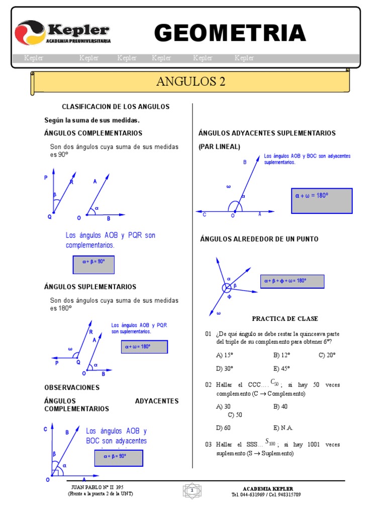Tema 3 Angulos 2 | PDF | Ángulo | Movimiento (física)
