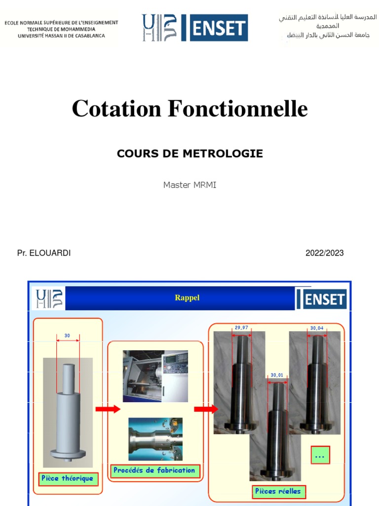 Cotation Fonctionnelle en Métrologie | PDF