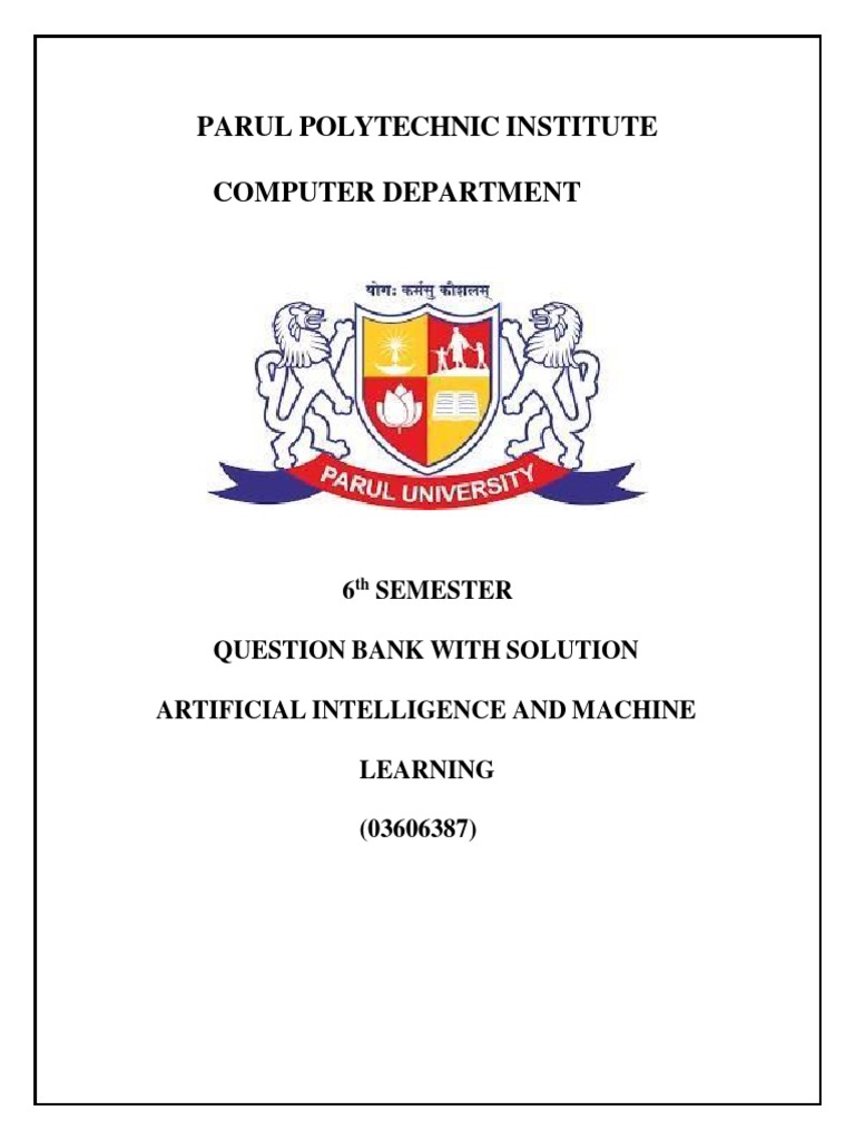 AI and Machine Learning Question Bank | PDF | Artificial Intelligence ...