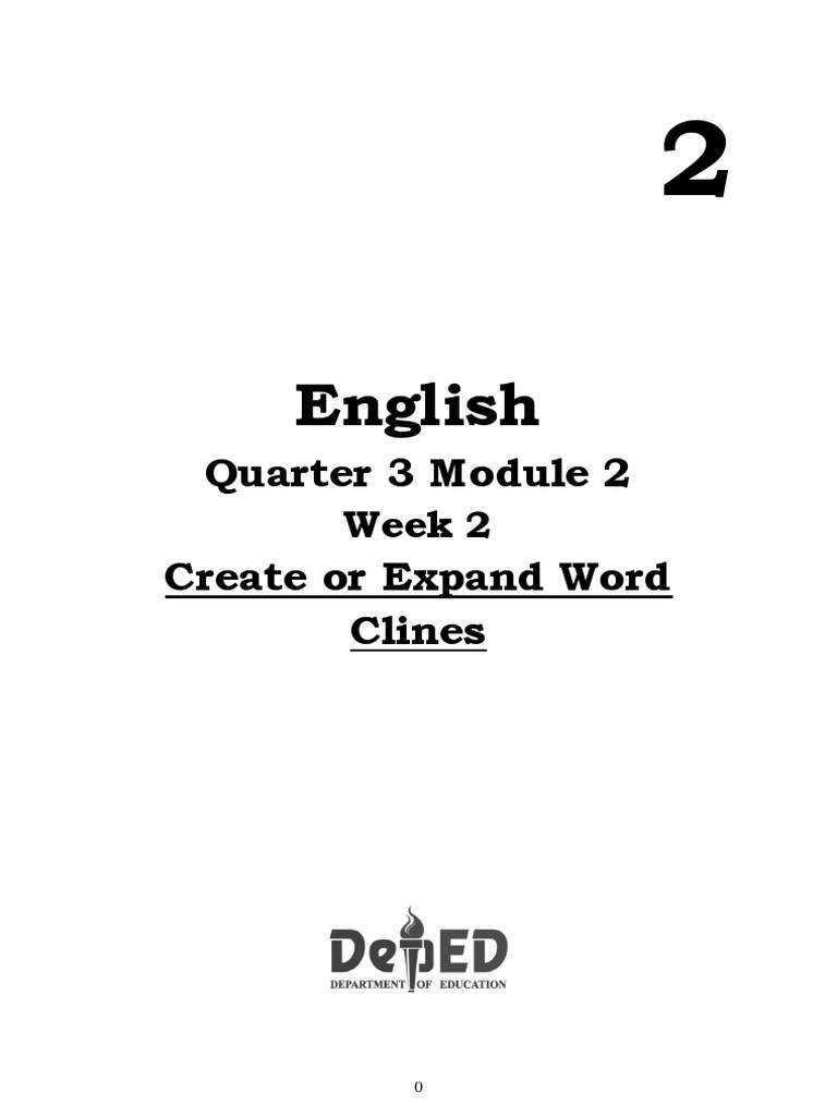 ENGLISH 2-Quarter 3-MODULE 2 | PDF | Linguistics