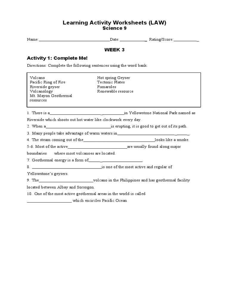 Geothermal Energy and Volcanoes Activities | PDF | Geothermal Energy ...