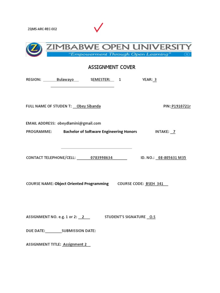 OOP Assignment2 | Download Free PDF | Method (Computer Programming) | Constructor (Object ...