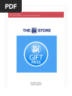 SM Gift Pass Redemption Guide | PDF | Retailing | Business