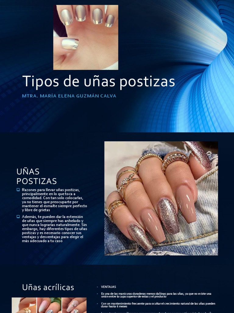 15.tipos de Uñas Postizas | PDF